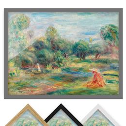 Bilderwelten Bild mit Rahmen - Querformat Auguste Renoir - Landschaft bei Cagnes