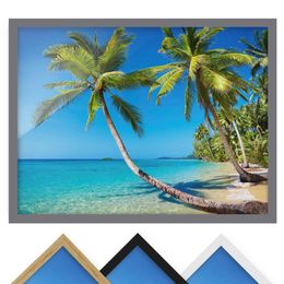 Bilderwelten Bild mit Rahmen - Querformat Beach of Thailand