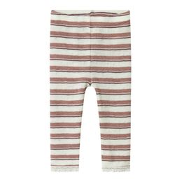 name it Leggings 'NBFWang' Gr&ouml;&szlig;e 80 hellgrau / altrosa