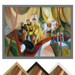 Bilderwelten Bild mit Rahmen - Querformat August Macke - Zirkus