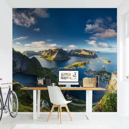 Bilderwelten Fototapete Fjordblick in Reinebringen