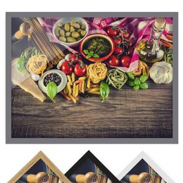 Bilderwelten Bild mit Rahmen - Querformat Pasta