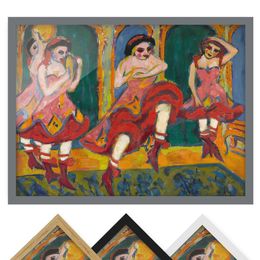 Bilderwelten Bild mit Rahmen - Querformat Ernst Ludwig Kirchner - Czardast&auml;nzerinnen