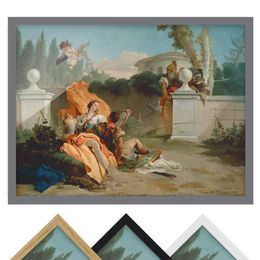 Bilderwelten Bild mit Rahmen - Querformat Giovanni Battista Tiepolo - Rinaldo und Armida
