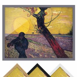 Bilderwelten Bild mit Rahmen - Querformat Vincent van Gogh - S&auml;mann