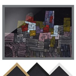 Bilderwelten Bild mit Rahmen - Querformat Paul Klee - Altes Gem&auml;uer