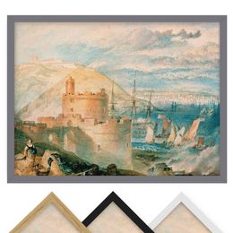 Bilderwelten Bild mit Rahmen - Querformat William Turner - Falmouth