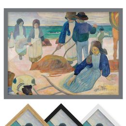 Bilderwelten Bild mit Rahmen - Querformat Paul Gauguin - Tangsammlerinnen