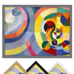 Bilderwelten Bild mit Rahmen - Querformat Robert Delaunay - Forme circulaire