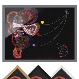 Bilderwelten Bild mit Rahmen - Querformat Wassily Kandinsky - Gro&szlig;es und Winziges