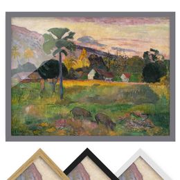 Bilderwelten Bild mit Rahmen - Querformat Paul Gauguin - Komm her