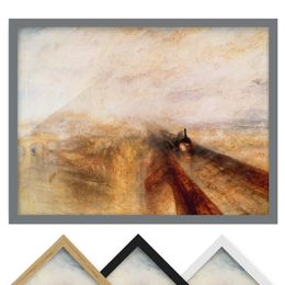 Bilderwelten Bild mit Rahmen - Querformat William Turner - Regen
