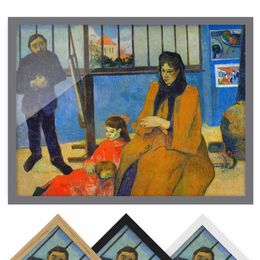 Bilderwelten Bild mit Rahmen - Querformat Paul Gauguin - Familie Schuffenecker