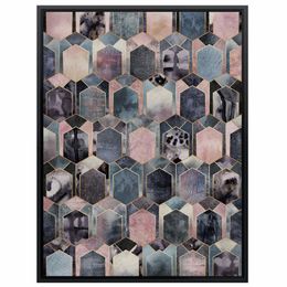 Bilderwelten Leinwandbild - Hochformat Art Deco Marmor Gold