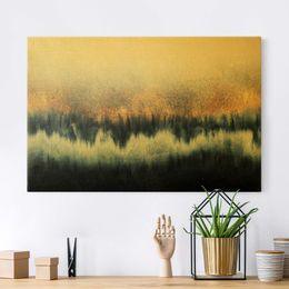 Bilderwelten Leinwandbild - Querformat Goldener Horizont