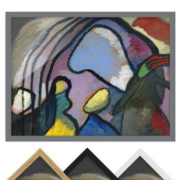 Bilderwelten Bild mit Rahmen - Querformat Wassily Kandinsky - Improvisation