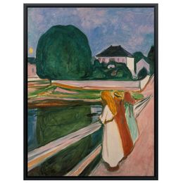 Bilderwelten Leinwandbild - Hochformat Edvard Munch - Wei&szlig;e Nacht