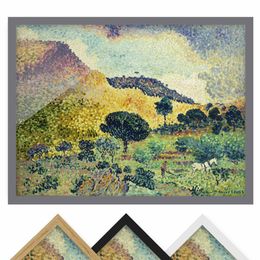 Bilderwelten Bild mit Rahmen - Querformat Henri Edmond Cross - La Chaine des Maures
