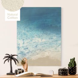 Bilderwelten Leinwandbild - Hochformat Ebbe und Flut in Farbe I
