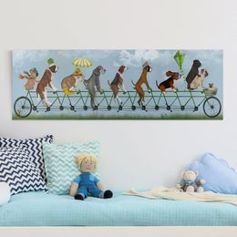 Bilderwelten Leinwandbild - Panorama M&ouml;tley Cr&uuml;e auf Tandem