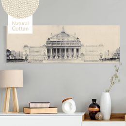 Bilderwelten Leinwandbild - Panorama Prix de Rome Skizze II