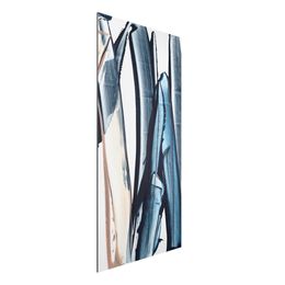 Bilderwelten Alu-Dibond Outdoor Bild Blau und Beige Streifen