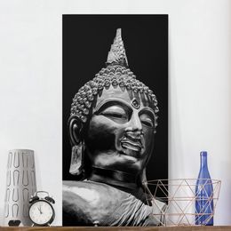 Bilderwelten Leinwandbild Buddha Statue Gesicht