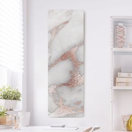 Bilderwelten Leinwandbild Marmoroptik mit Glitzer