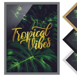 Bilderwelten Bild mit Rahmen - Hochformat Dschungel - Tropical Vibes
