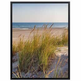 Bilderwelten Leinwandbild Strandd&uuml;ne am Meer
