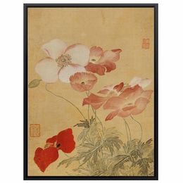 Bilderwelten Leinwandbild Yun Shouping - Mohnblumen