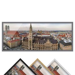 Bilderwelten Bild mit Rahmen - Panorama City of Munich