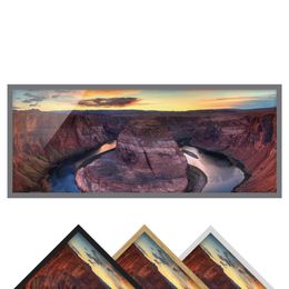 Bilderwelten Bild mit Rahmen - Panorama Colorado River Glen Canyon