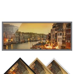 Bilderwelten Bild mit Rahmen - Panorama Gro&szlig;er Kanal von Venedig