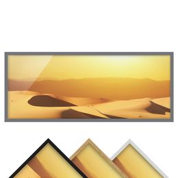 Bilderwelten Bild mit Rahmen - Panorama Die W&uuml;ste Saudi Arabiens