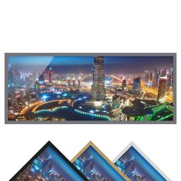 Bilderwelten Bild mit Rahmen - Panorama Dubai Marina