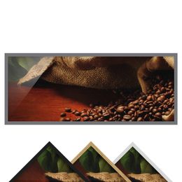 Bilderwelten Bild mit Rahmen - Panorama Dulcet Coffee