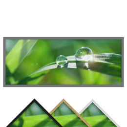 Bilderwelten Bild mit Rahmen - Panorama Green Ambiance II