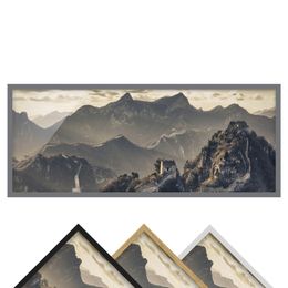 Bilderwelten Bild mit Rahmen - Panorama Die gro&szlig;e chinesische Mauer