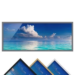 Bilderwelten Bild mit Rahmen - Panorama T&uuml;rkise Lagune
