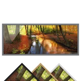 Bilderwelten Bild mit Rahmen - Panorama Autumn Fairytale