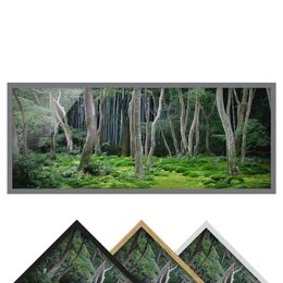 Bilderwelten Bild mit Rahmen - Panorama Japanischer Wald