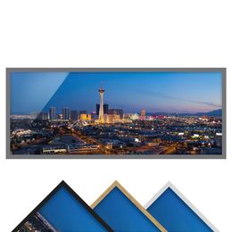 Bilderwelten Bild mit Rahmen - Panorama Viva Las Vegas