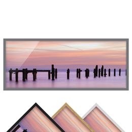 Bilderwelten Bild mit Rahmen - Panorama Meeresromantik