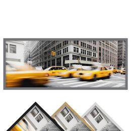 Bilderwelten Bild mit Rahmen - Panorama Rasantes New York