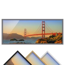 Bilderwelten Bild mit Rahmen - Panorama Baker Beach