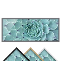 Bilderwelten Bild mit Rahmen - Panorama Kaktus Agave
