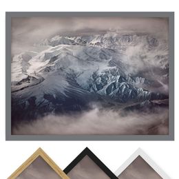Bilderwelten Bild mit Rahmen - Querformat Berge von Tibet