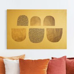 Bilderwelten Leinwandbild Geometrischer Halbkreis III