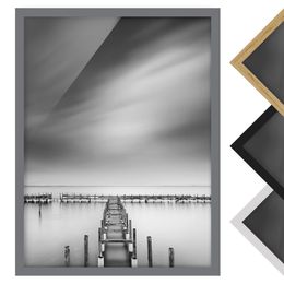 Bilderwelten Bild mit Rahmen - Hochformat Der alte Pier